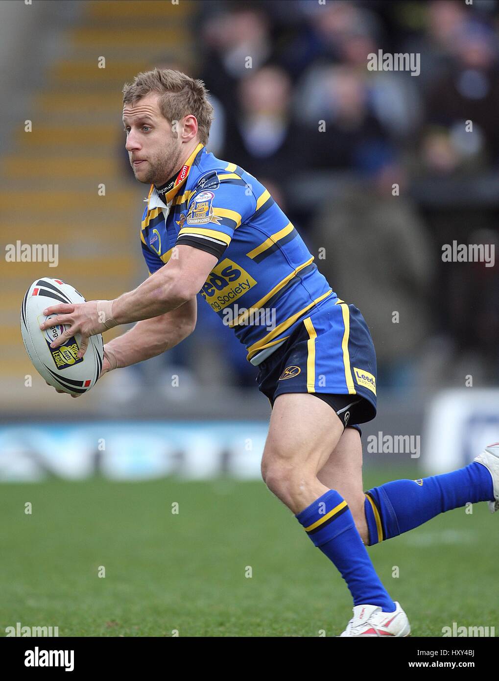 ROB BURROW LEEDS RHINOS RLFC HALLIWELL JONES STADIUM WARRINGTON ENGLAND ...