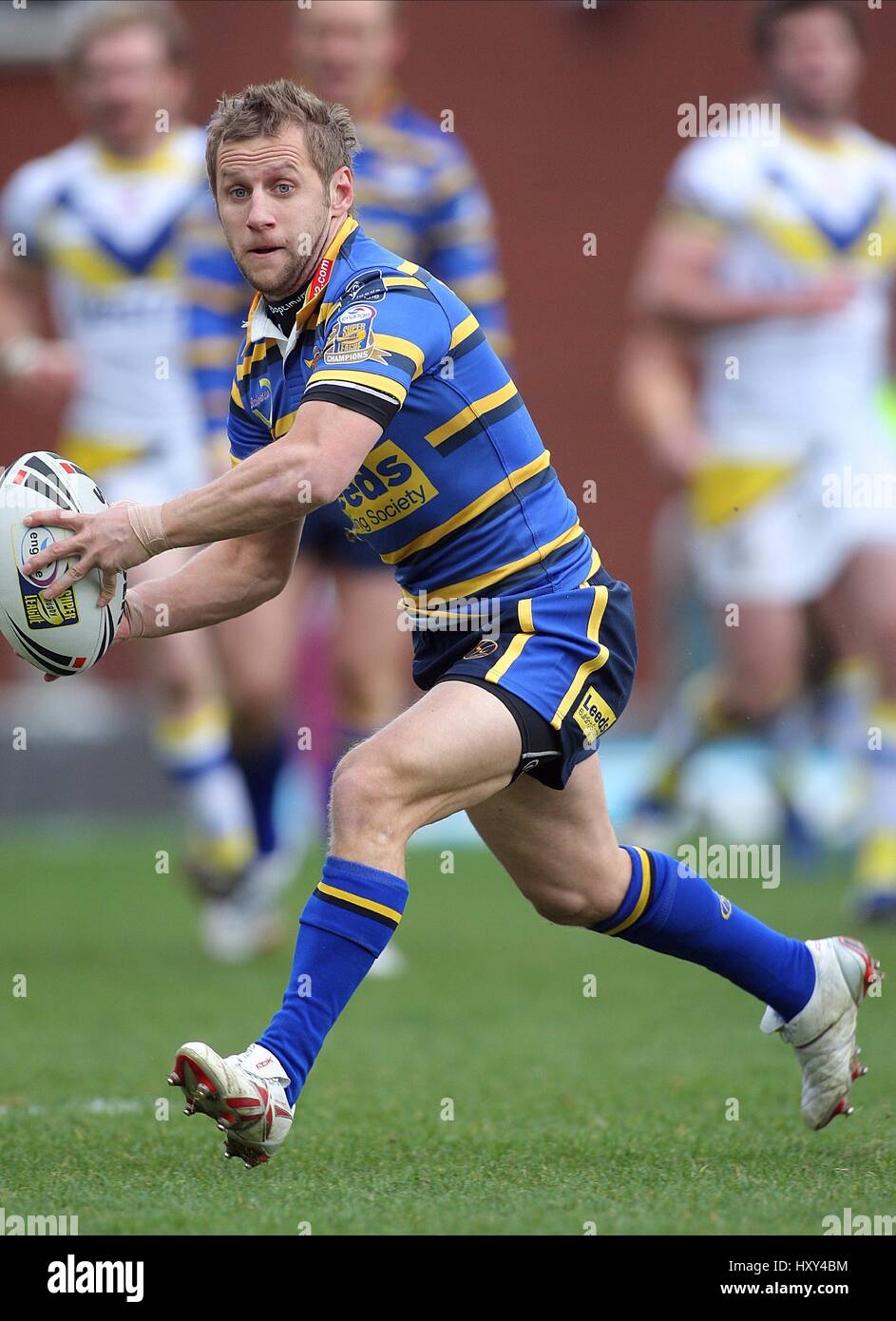 ROB BURROW LEEDS RHINOS RLFC HALLIWELL JONES STADIUM WARRINGTON ENGLAND ...