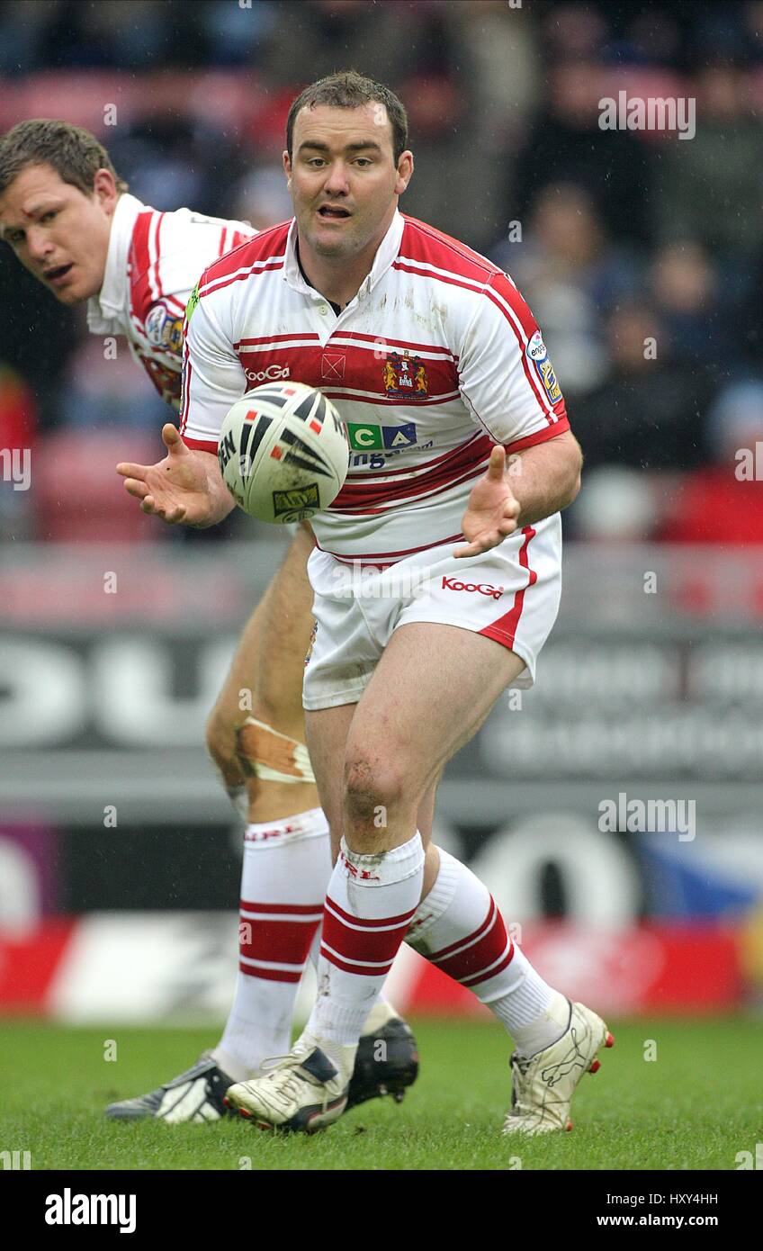 MARK RIDDELL WIGAN WARRIORS RLFC JJB STADIUM WIGAN ENGLAND 08 February ...