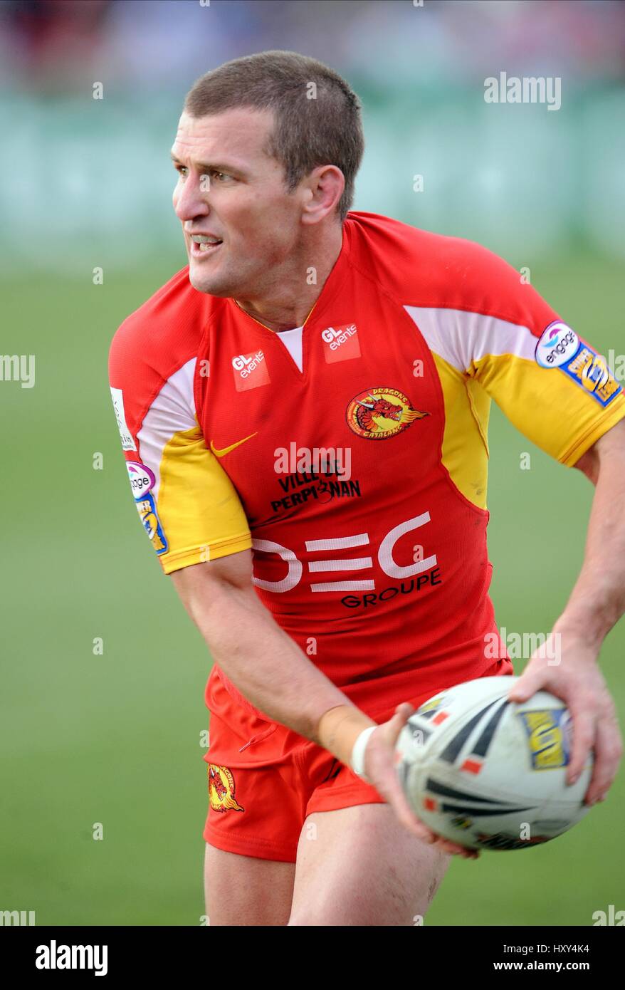 SHANE PERRY CATALANS DRAGONS RLFC BELLE VUE STADIUM WAKEFIELD ENGLAND ...
