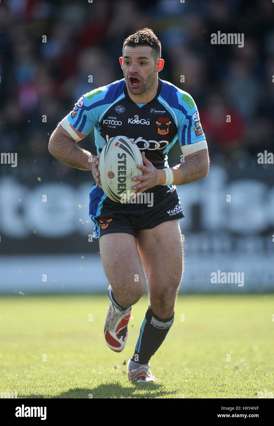BEN JEFFRIES BRADFORD BULLS RLFC THE JUNGLE CASTLEFORD ENGLAND 29 March ...