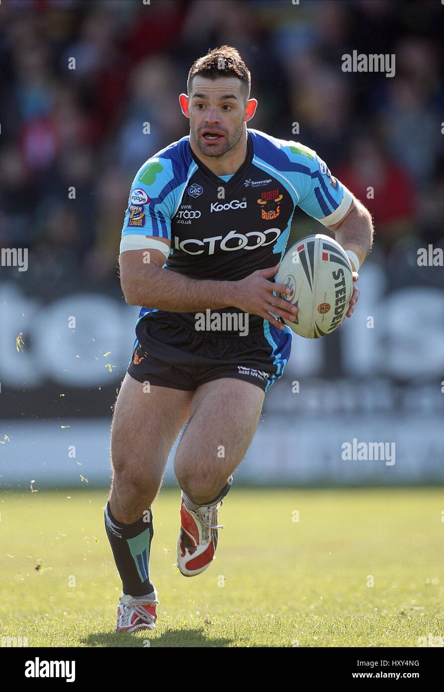 BEN JEFFRIES BRADFORD BULLS RLFC THE JUNGLE CASTLEFORD ENGLAND 29 March ...