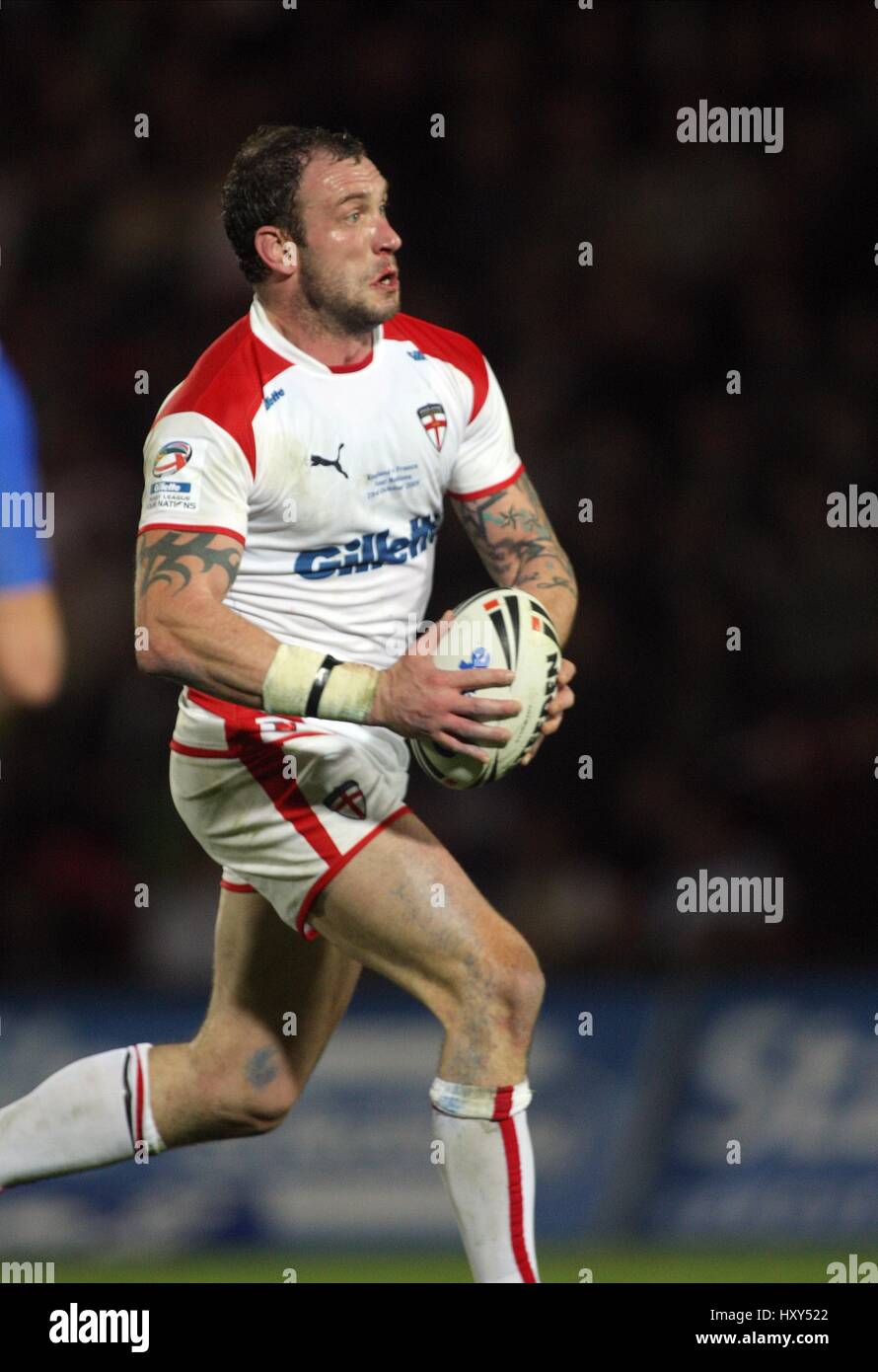 JAMIE PEACOCK ENGLAND RUGBY LEAGUE KEEPMOAT STADIUM DONCASTER ENGLAND ...
