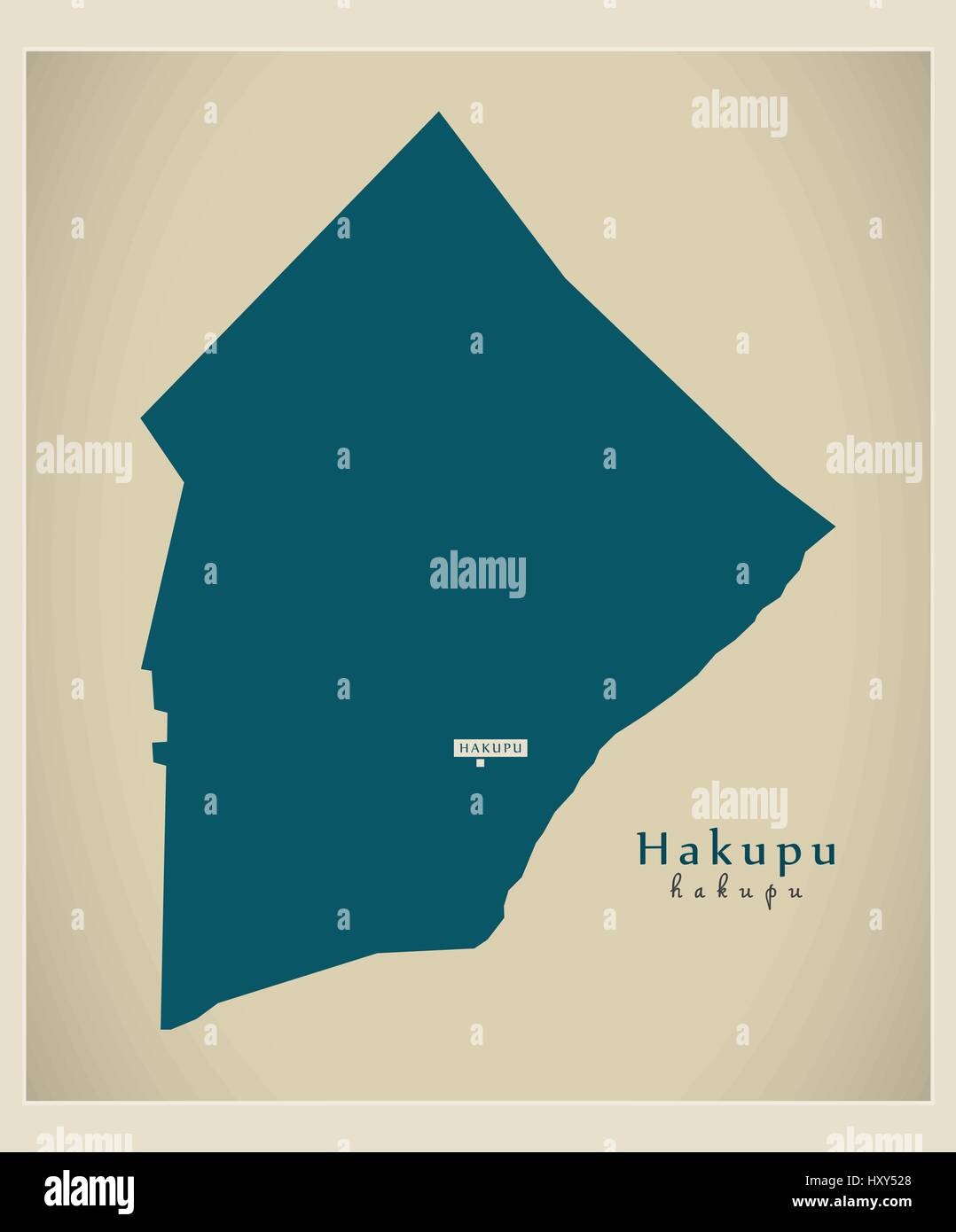 Modern Map - Hakupu NU Stock Vector Image & Art - Alamy