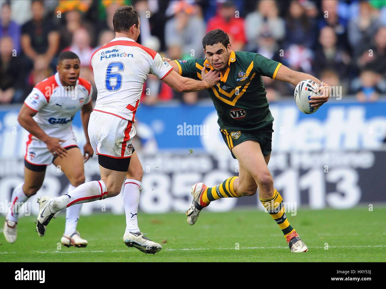 DANNY MCGUIRE & GREG INGLIS (M ENGLAND V AUSTRALIA DW STADIUM WIGAN ...
