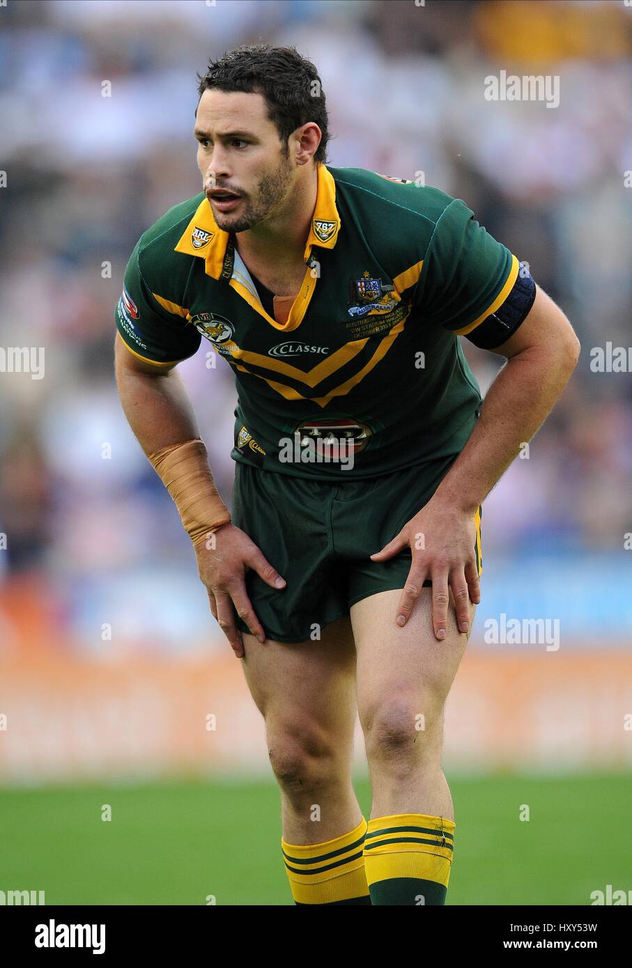 BRETT WHITE AUSTRALIA RL DW STADIUM WIGAN ENGLAND 31 October 2009 Stock ...
