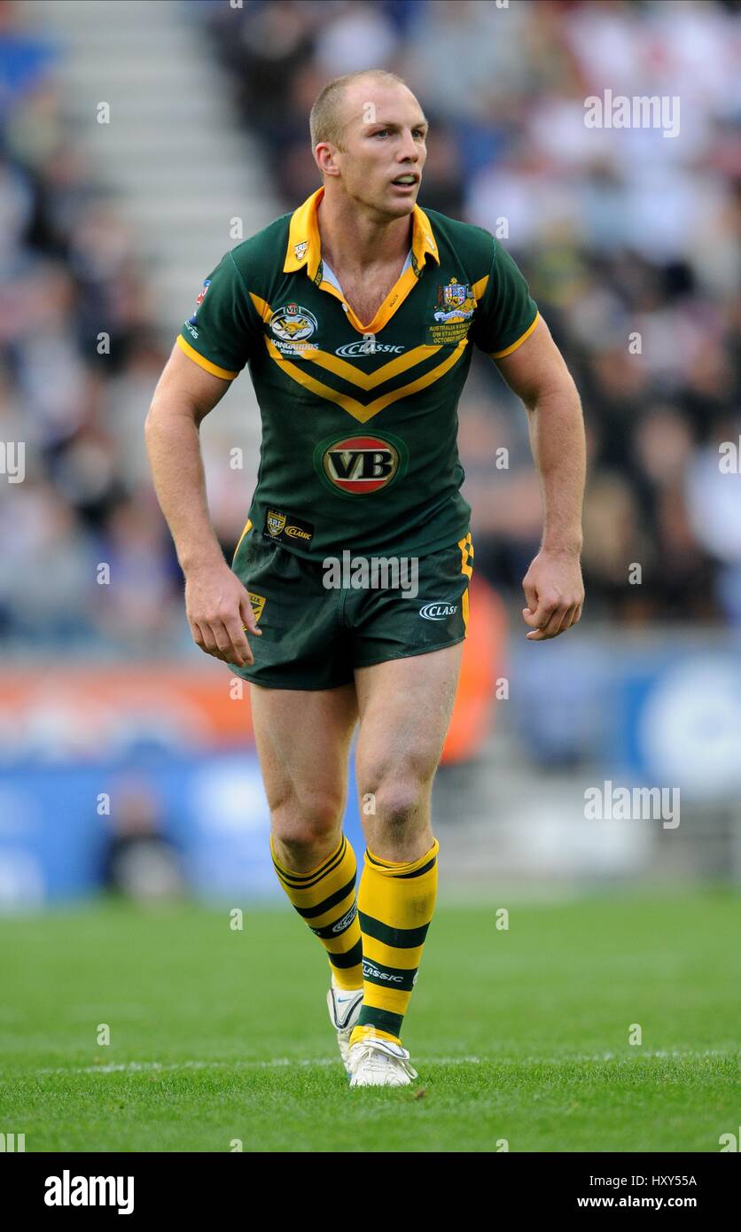 DARREN LOCKYER AUSTRALIA DW STADIUM WIGAN ENGLAND 31 October 2009 Stock ...