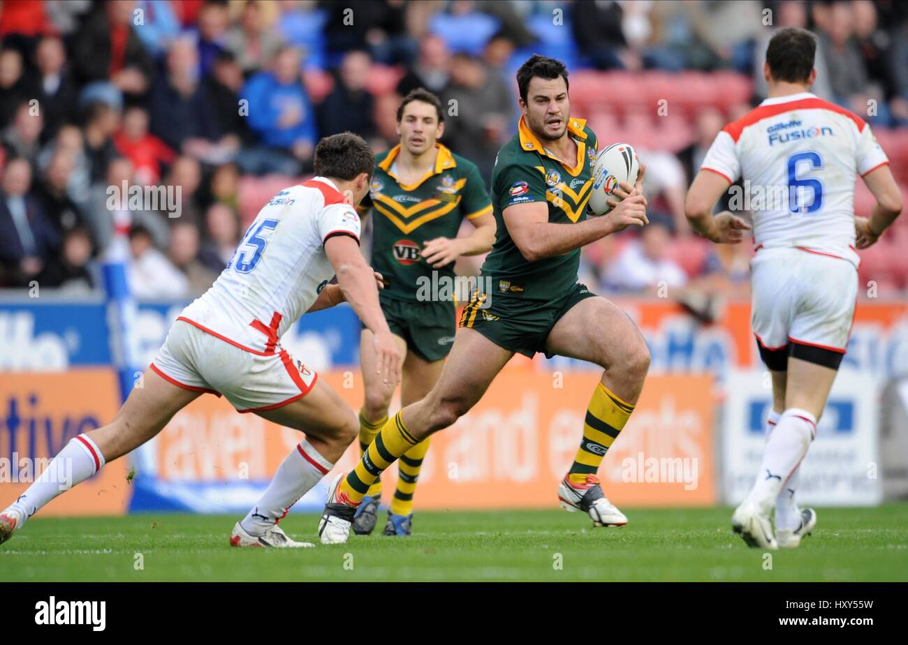 SAM BURGESS DAVID SHILLINGTON ENGLAND V AUSTRALIA DW STADIUM WIGAN ...
