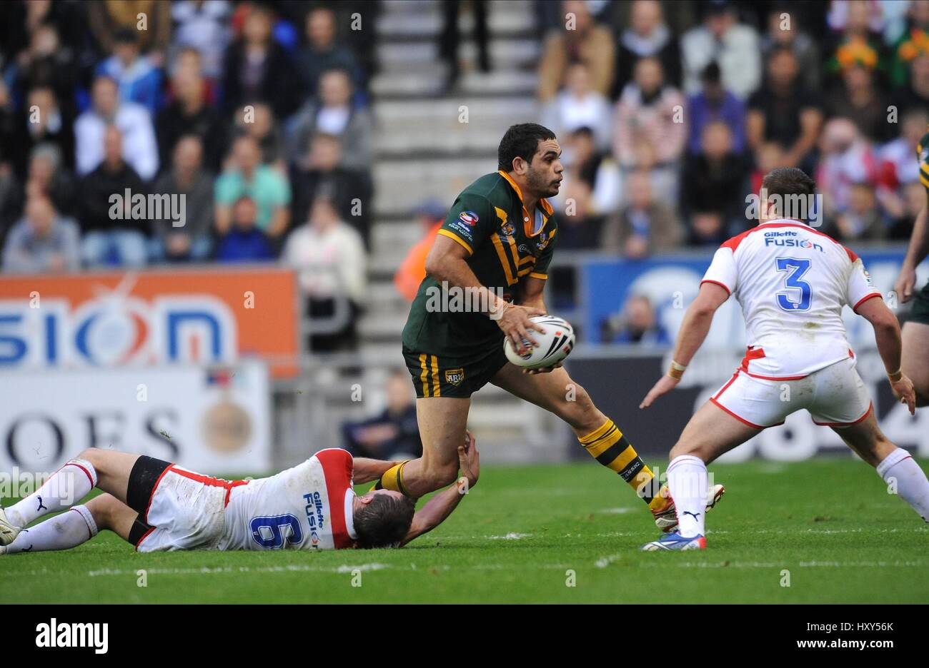 DANNY MCGUIRE & GREG INGLIS ENGLAND V AUSTRALIA DW STADIUM WIGAN ...