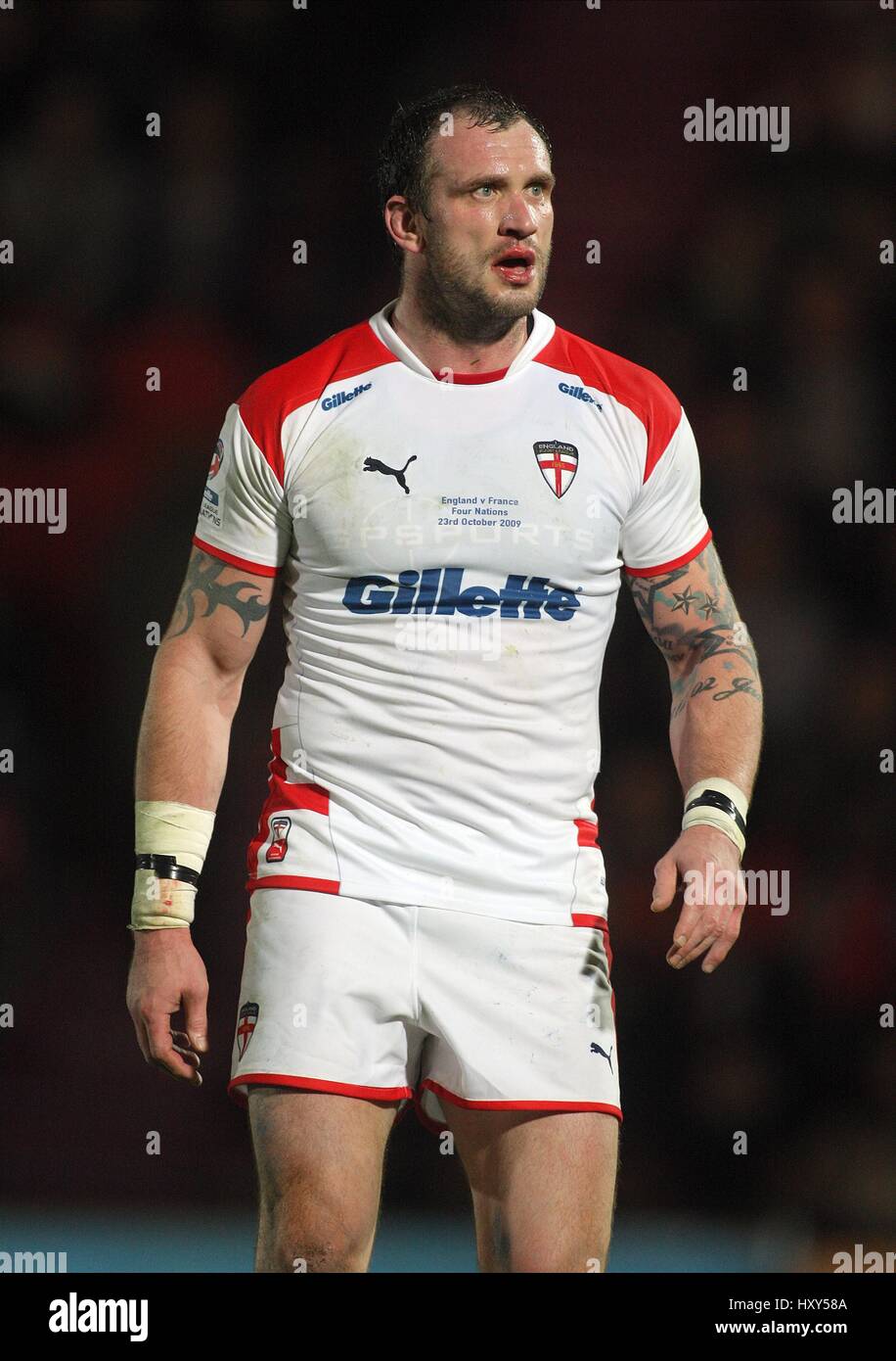 JAMIE PEACOCK ENGLAND RUGBY LEAGUE KEEPMOAT STADIUM DONCASTER ENGLAND ...