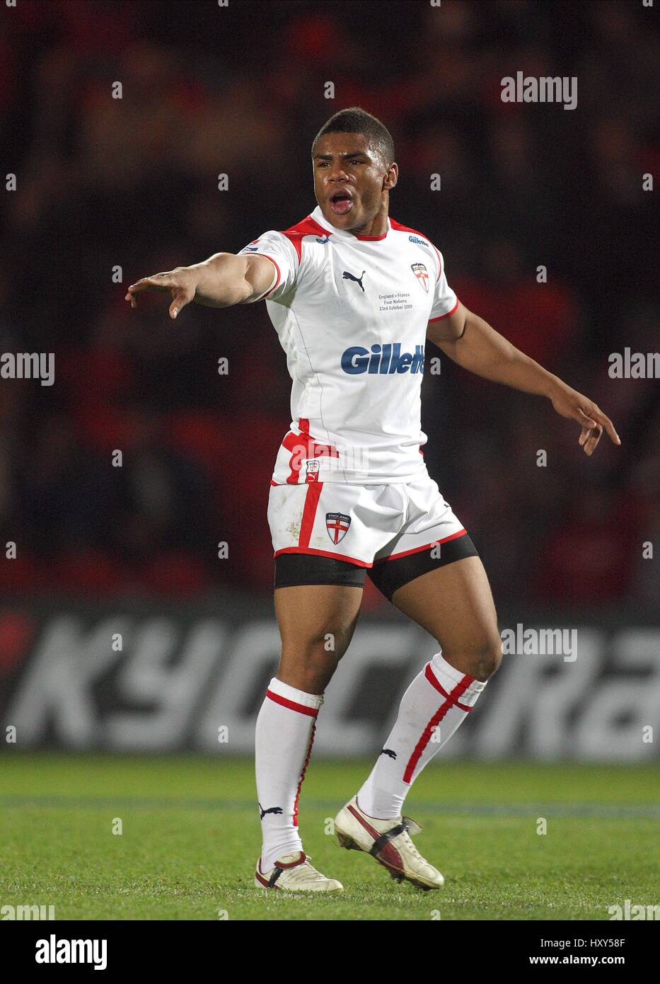 KYLE EASTMOND ENGLAND RUGBY LEAGUE KEEPMOAT STADIUM DONCASTER ENGLAND ...
