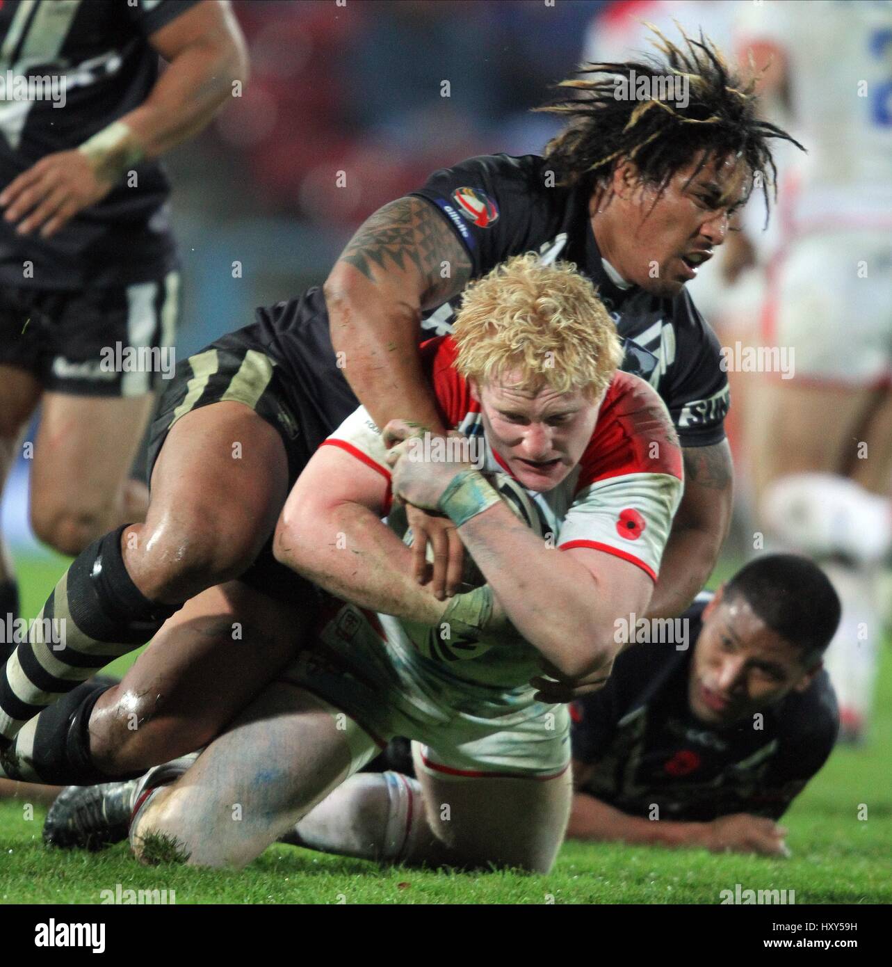JAMES GRAHAM & FUIFUI MOIMOI ENGLAND V NEW ZEALAND GALPHARM STADIUM ...