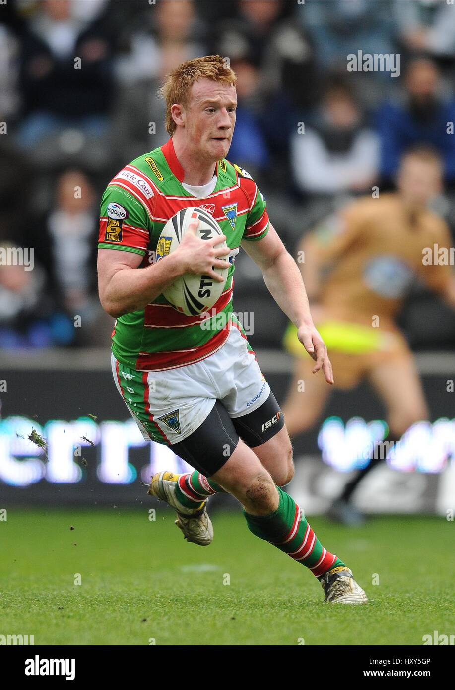 CHRIS RILEY WARRINGTON WOLVES RLFC KC STADIUM HULL ENGLAND 05 April ...