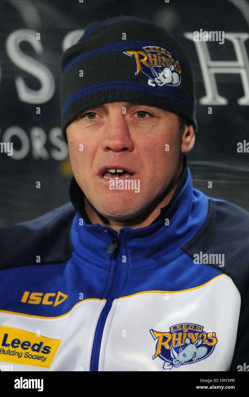 BRIAN MCDERMOTT LEEDS RHINOS LEEDS RHINOS KC STADIUM HULL ENGLAND 18 ...
