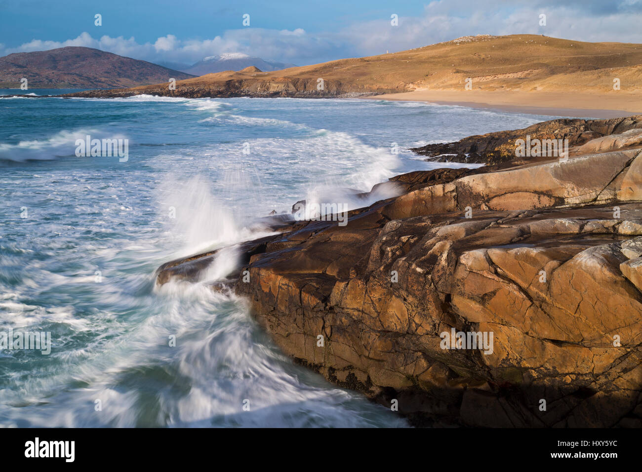 Coast at Horgabost, South Harris, Outer Hebrides Stock Photo - Alamy