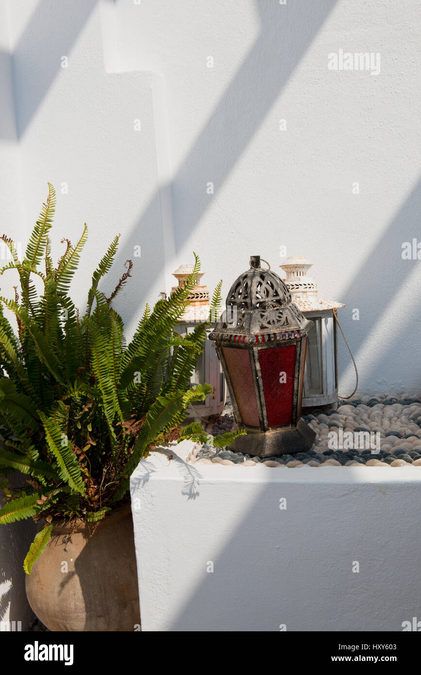 Greek lanterns hi-res stock photography and images - Alamy