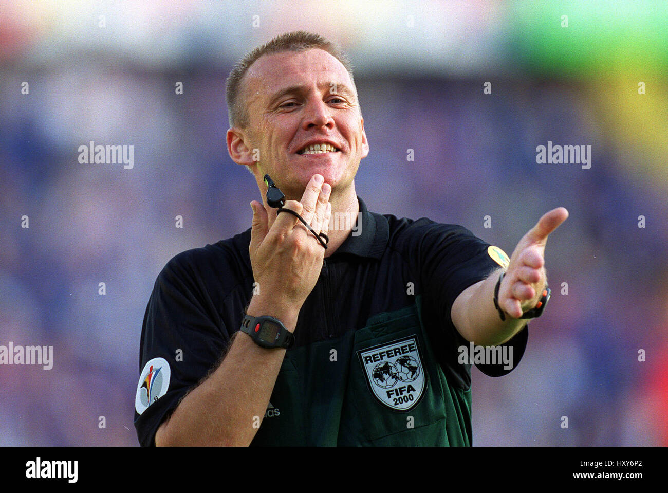 GRAHAM POLL FIFA REFEREE 16 June 2000 Stock Photo - Alamy