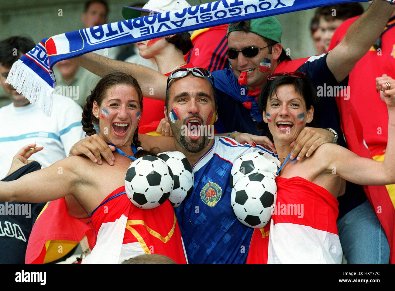 YUGOSLAVIA FOOTBALL FANS FOOTBALL FANS EURO 2000 21 June 2000 Stock ...