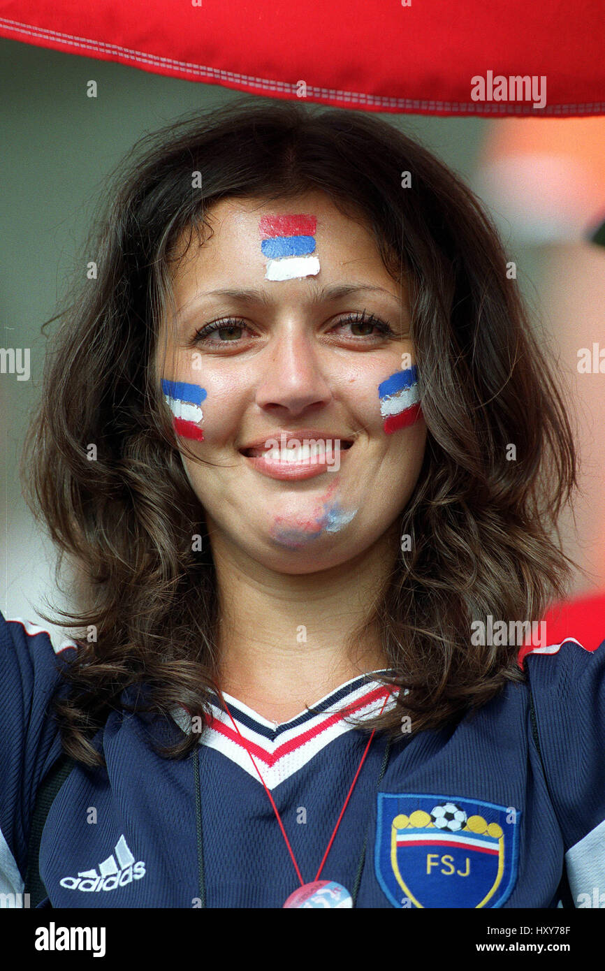YUGOSLAVIA FOOTBALL FANS FOOTBALL FANS EURO 2000 21 June 2000 Stock ...