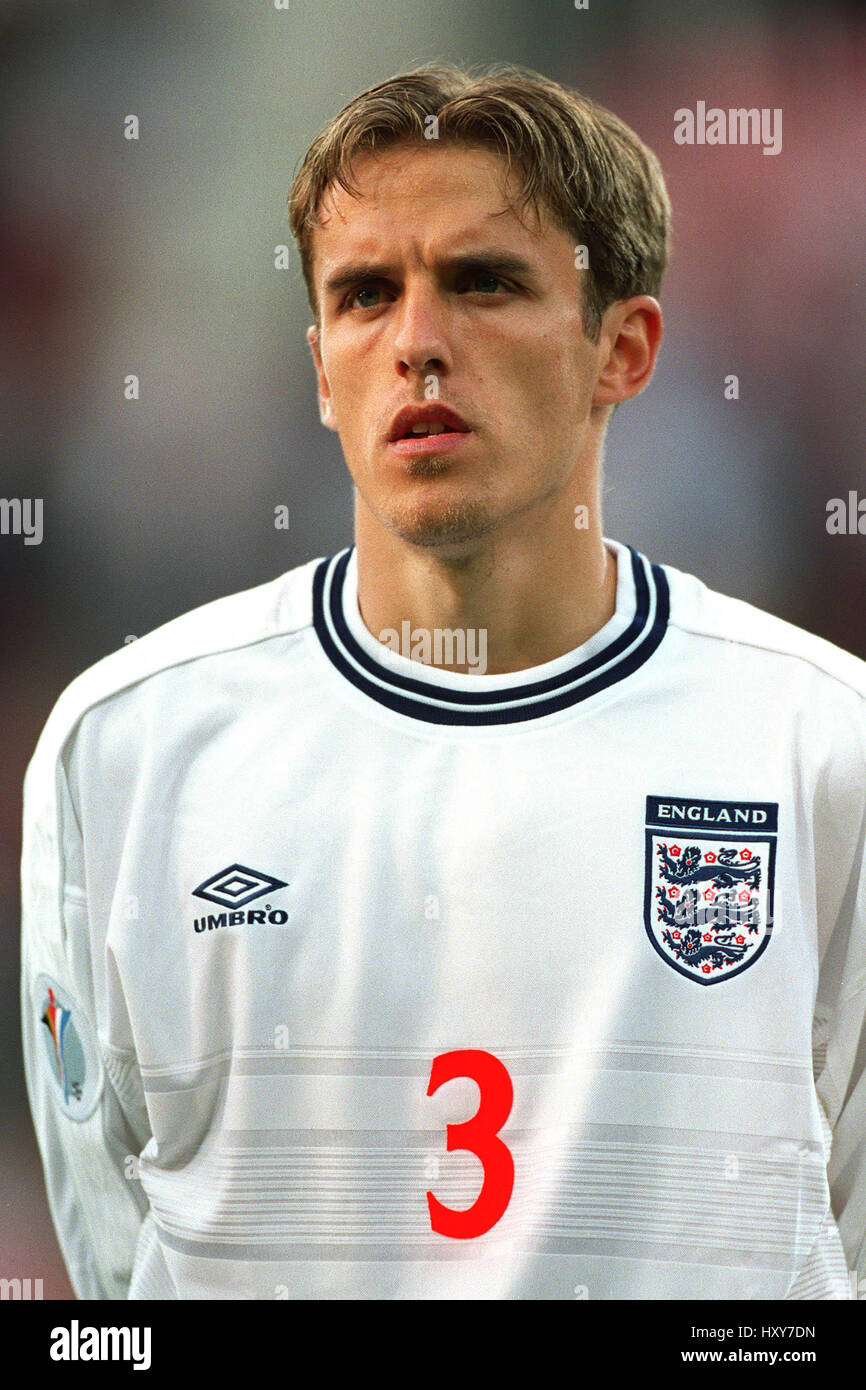 PHILIP NEVILLE ENGLAND & MANCHESTER UNITED FC 12 June 2000 Stock Photo ...