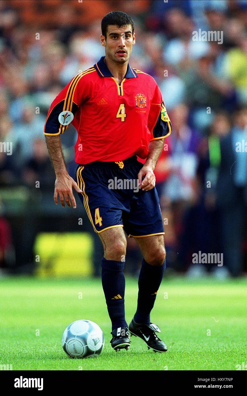JOSEP PEP GUARDIOLA SPAIN & FC BARCELONA 13 June 2000 Stock Photo - Alamy