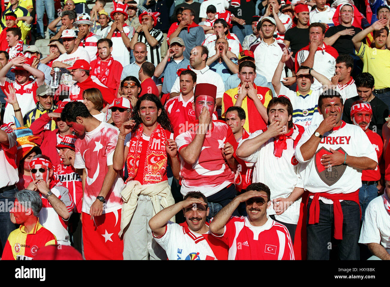 TURKISH FOOTBALL FANS TURKEY FOOTBALL FANS EINDHOVEN EURO 2000 15 June ...