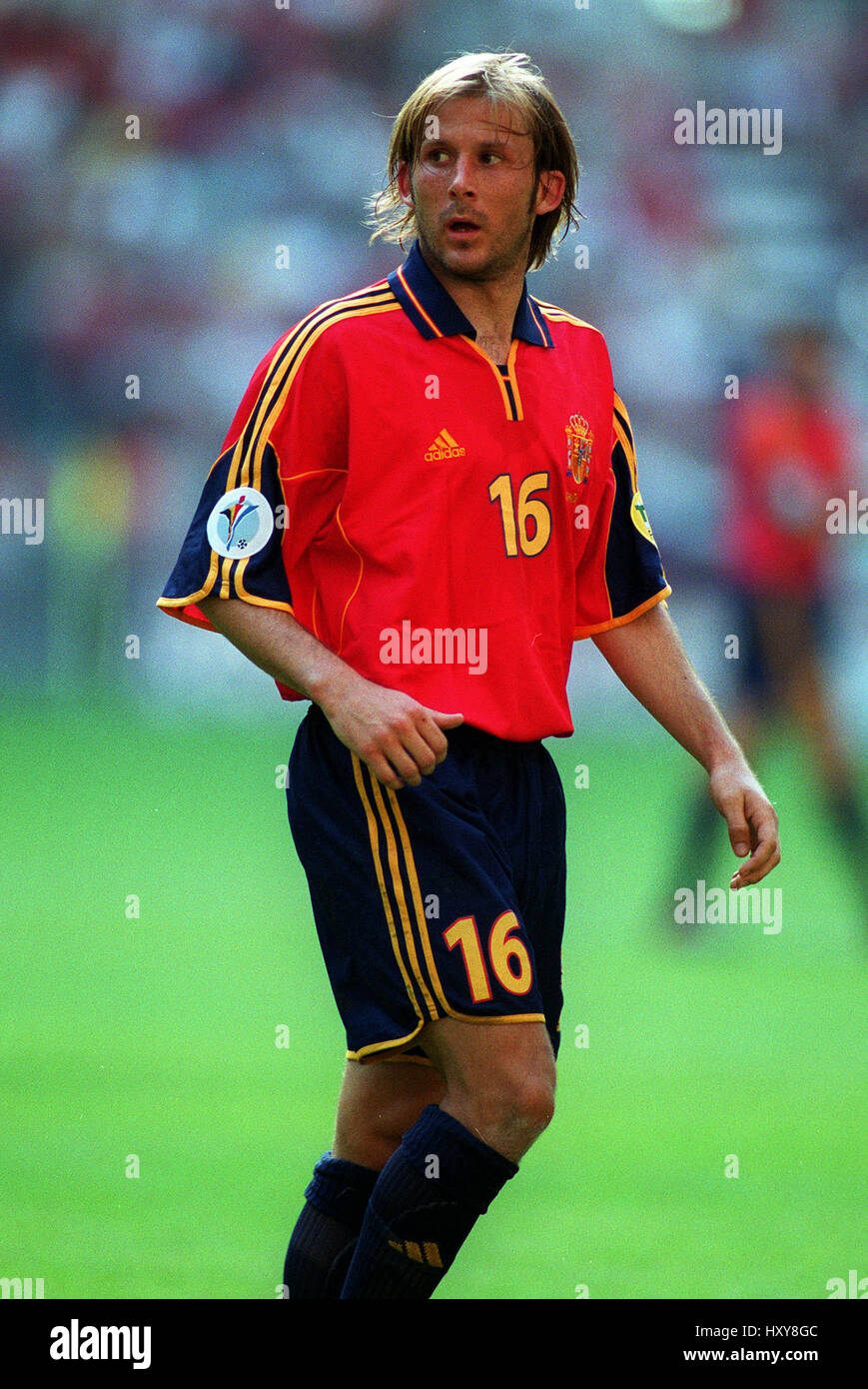 GAIZKA MENDIETA SPAIN CHARLEROI EURO 2000 18 June 2000 Stock Photo - Alamy