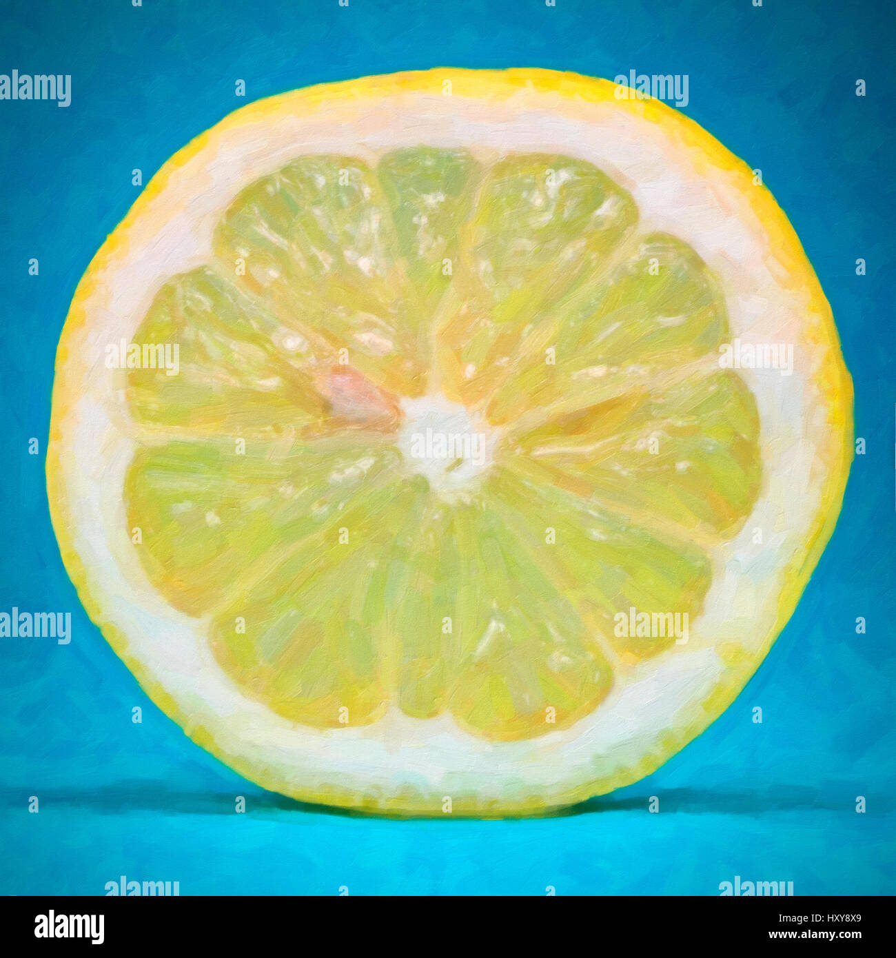 illustration of internal lemon Stock Photo - Alamy