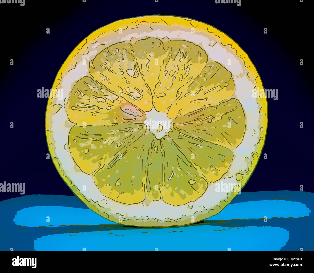 internal of yellow lemon Stock Photo - Alamy
