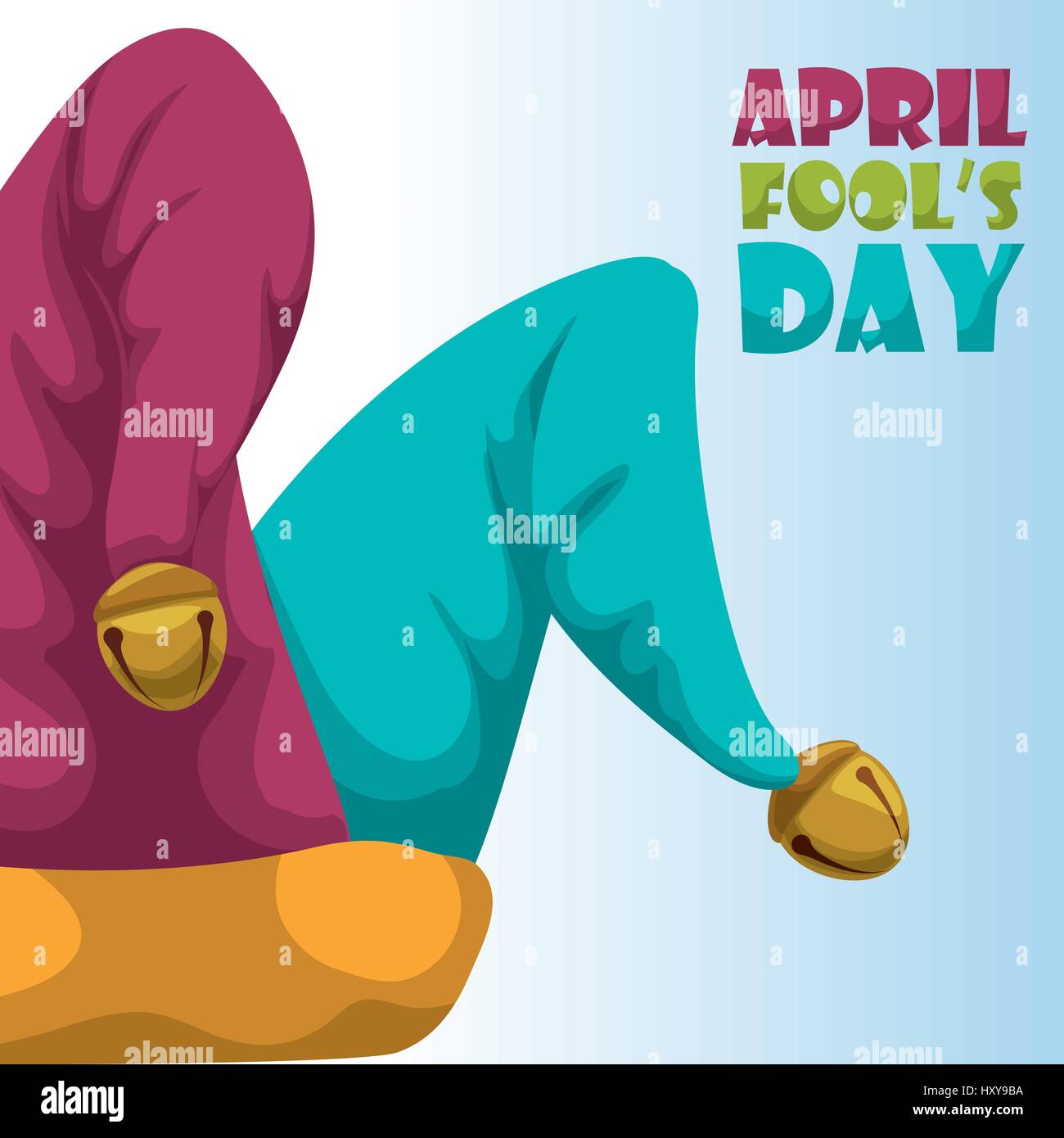 april fools day hat joker concept vector illustration eps 10 Stock ...