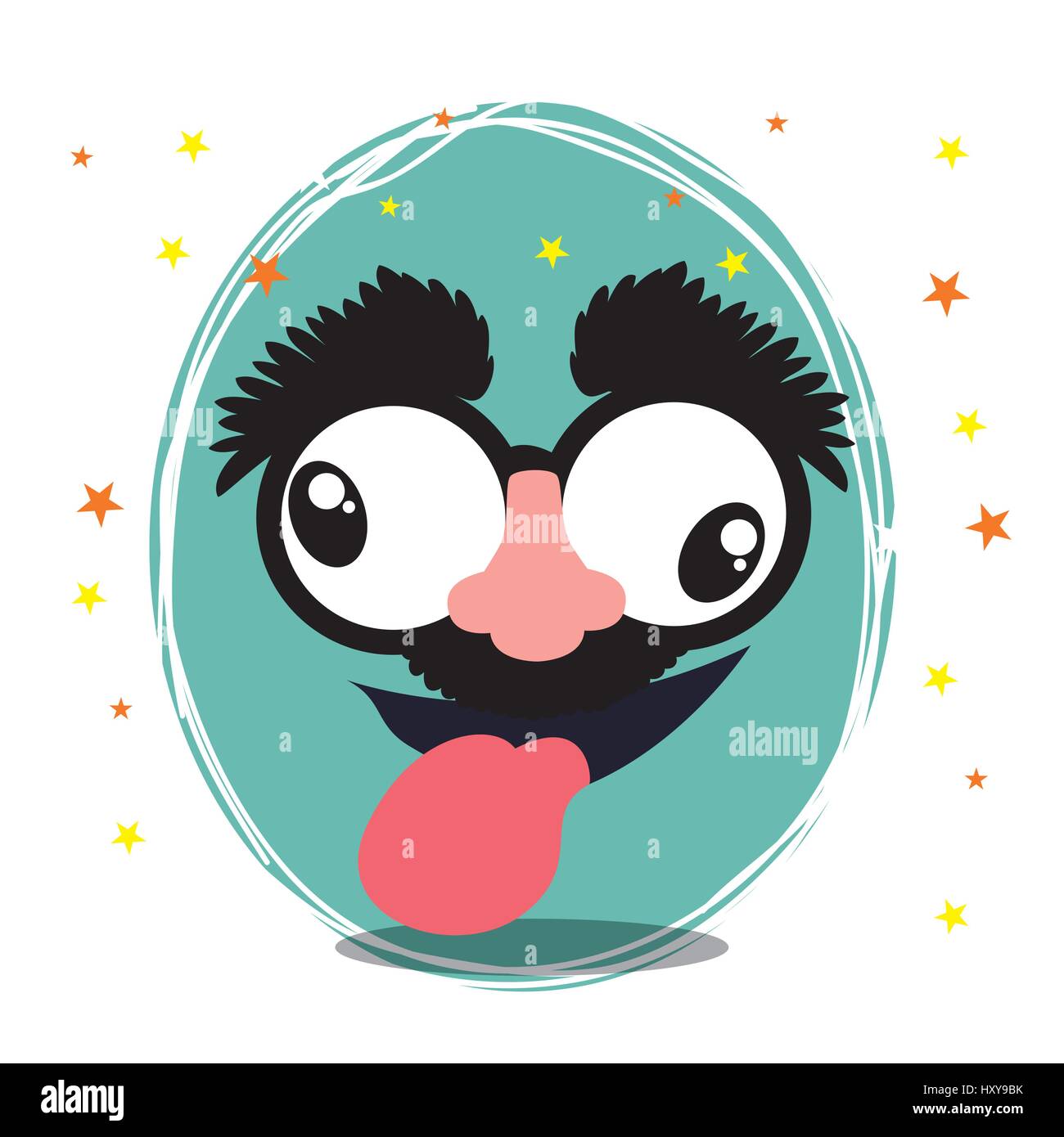 funny face fools day design vector illustration eps 10 Stock Vector ...