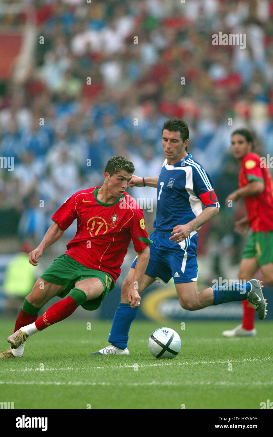 Cristiano ronaldo portugal 2004 greece hi-res stock photography and ...