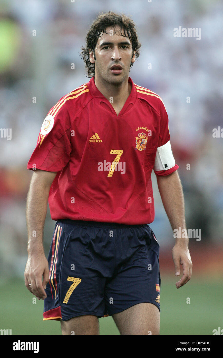 RAUL SPAIN & REAL MADRID CF FARO-LOULE ALGARVE PORTUGAL 12 June 2004 Stock Photo - Alamy