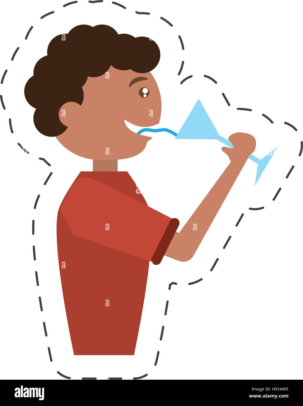 Beautiful couple man woman party young Stock Vector Images - Alamy