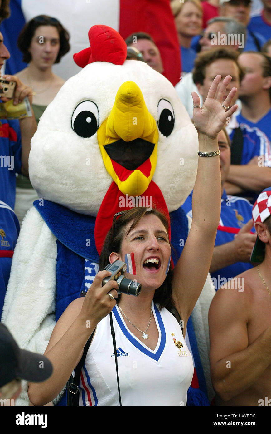 FRANCE FANS CROATIA V FRANCE EURO 2004 DR.MAGALHAES PESSOA STADIUM ...