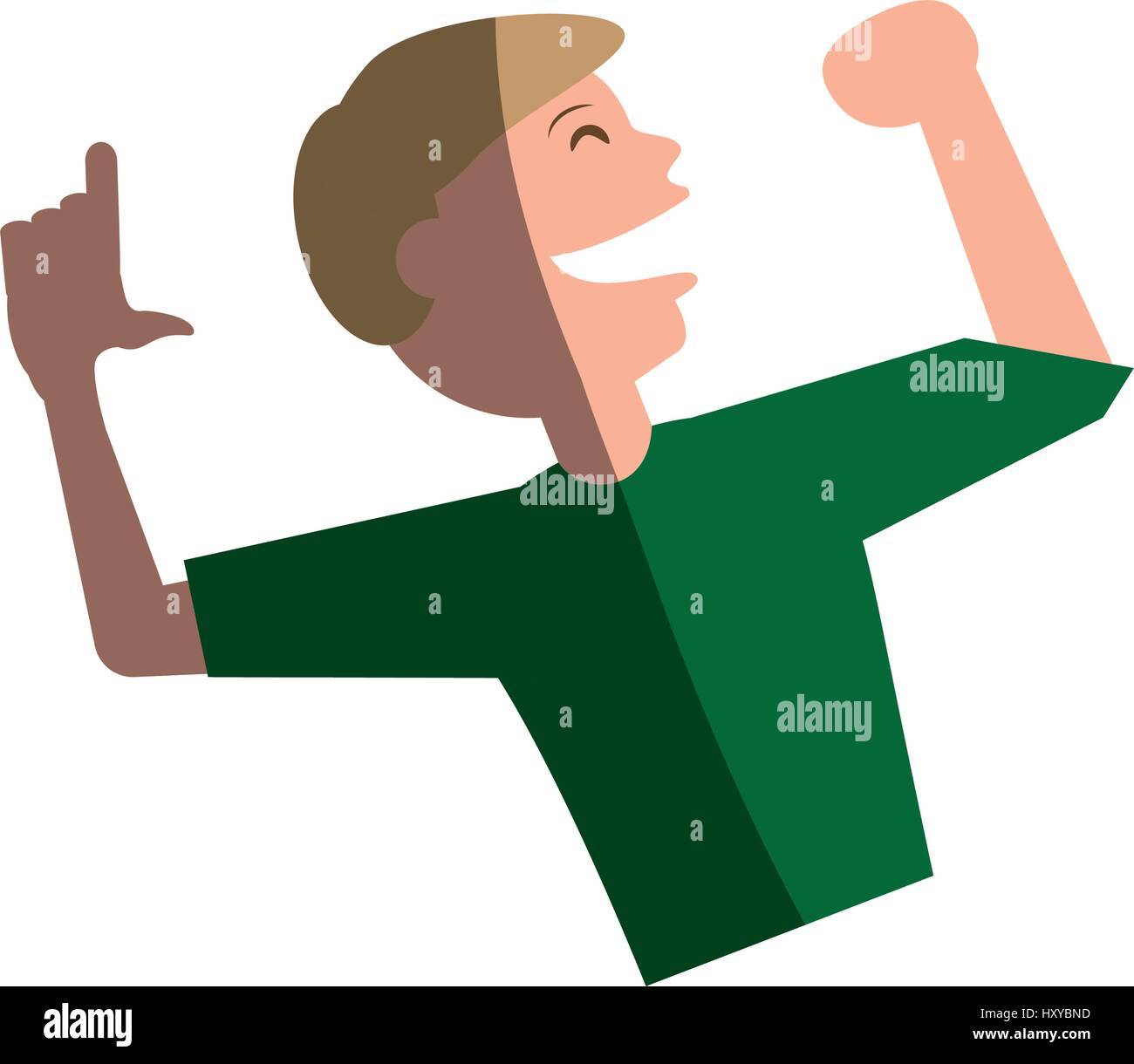 fun guy celebration happy Stock Vector Image & Art - Alamy