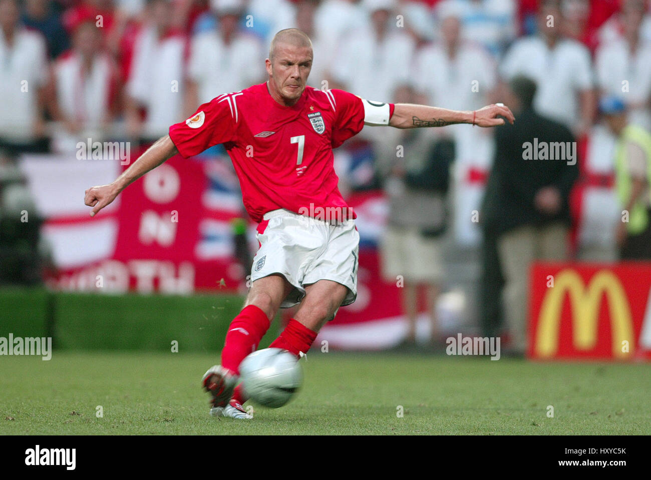 DAVID BECKHAM ENGLAND & REAL MADRID CF LUZ STADIUM LISBON PORTUGAL 21 ...