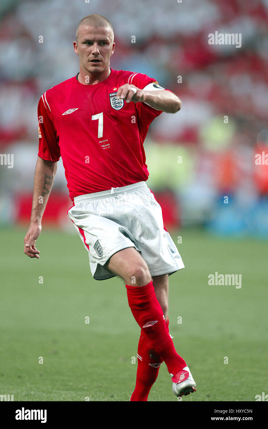 DAVID BECKHAM ENGLAND & REAL MADRID CF LUZ STADIUM LISBON PORTUGAL 21 ...