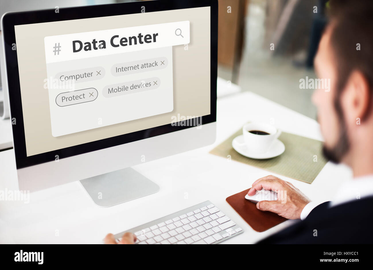 Authorize Computer Network Data Center Information Stock Photo - Alamy