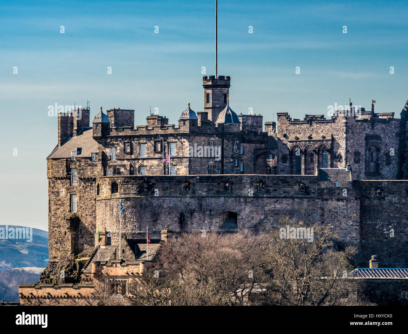 Overhead View Of Edinburgh Castle