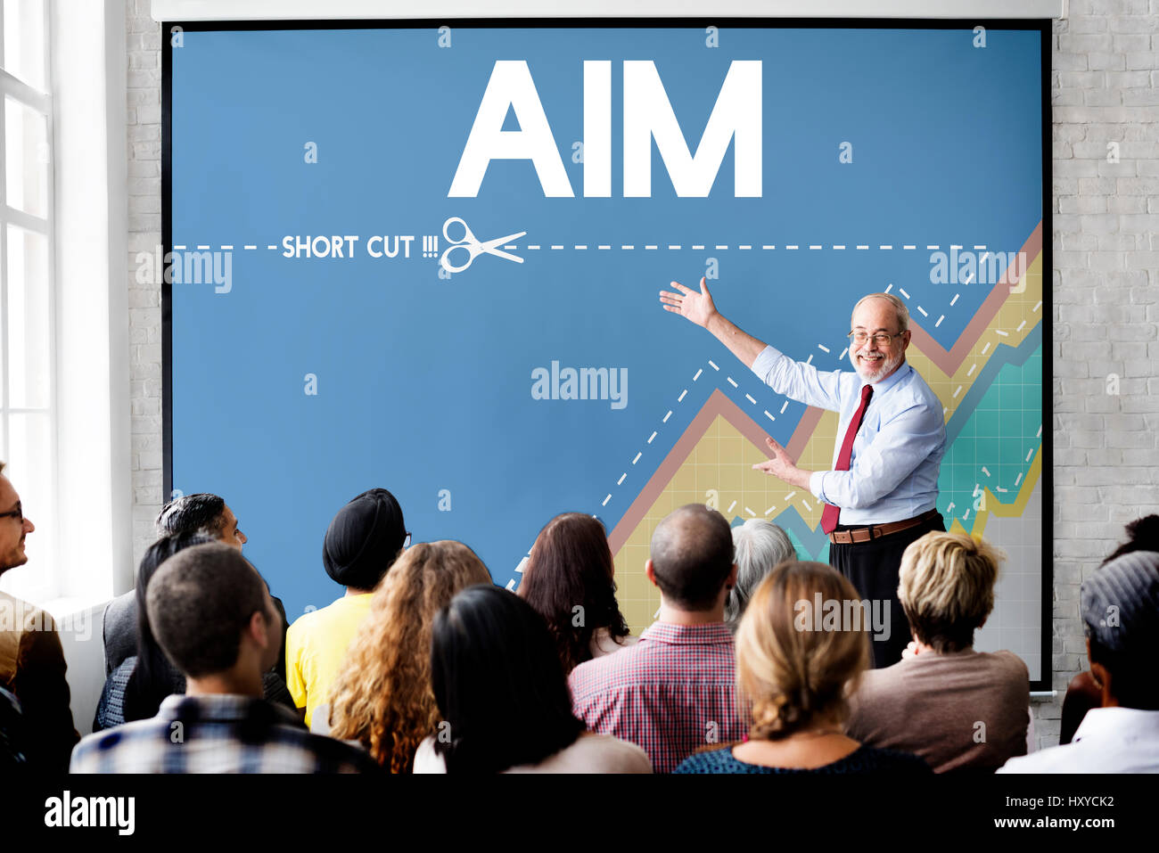 Implementation Aim Business Venture Stock Photo - Alamy