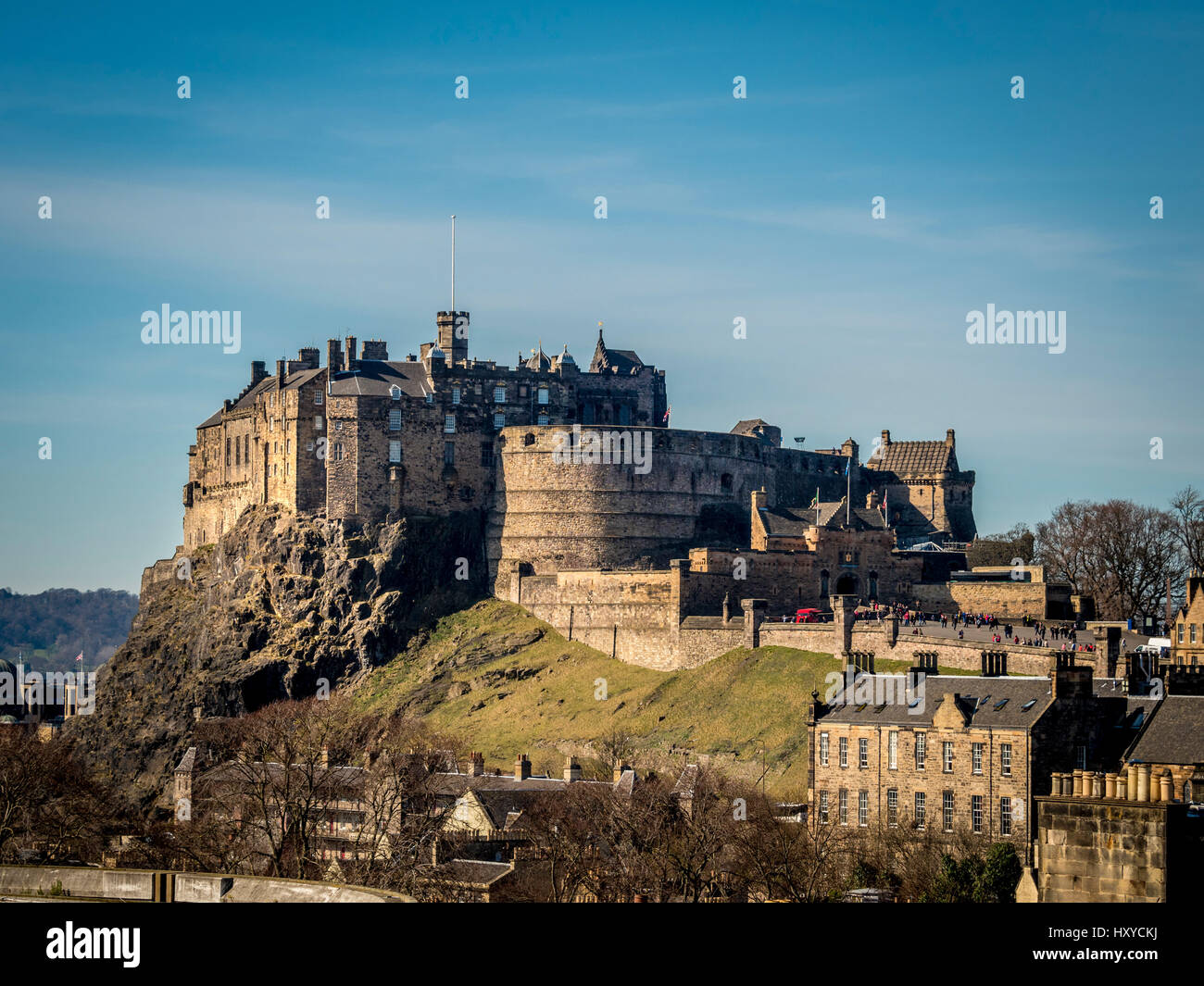 East side of Edinburgh Castle, Edinburgh, Scotland, UK Stock Photo - Alamy