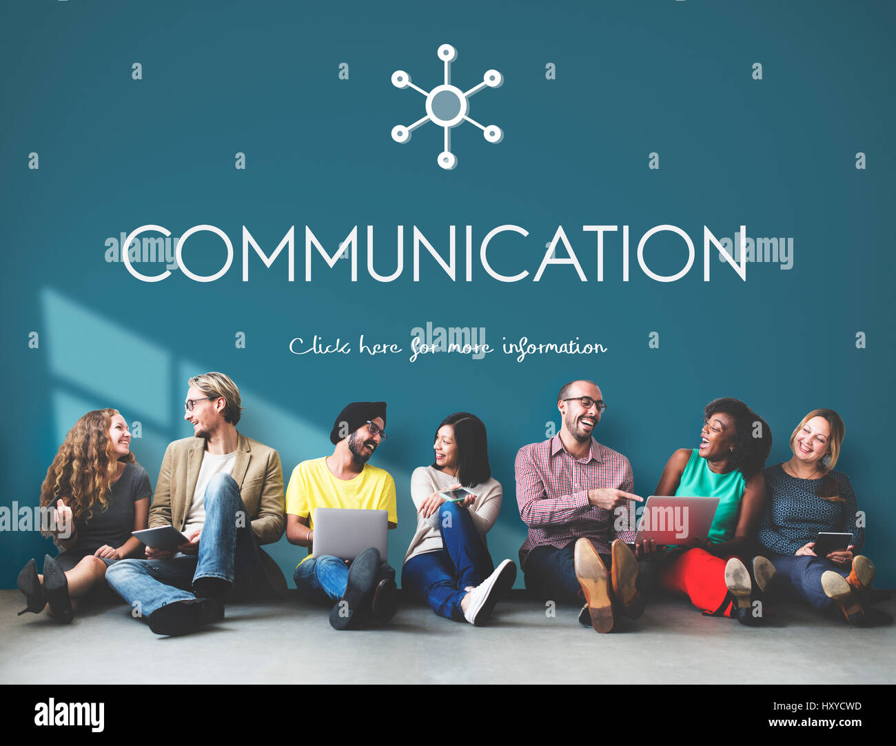 Content Communication Connected Analysis Digital Stock Photo - Alamy