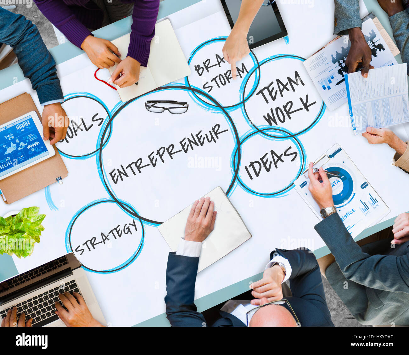 Brainstorm Teamwork Ideas Goals Strategy Business Stock Photo - Alamy