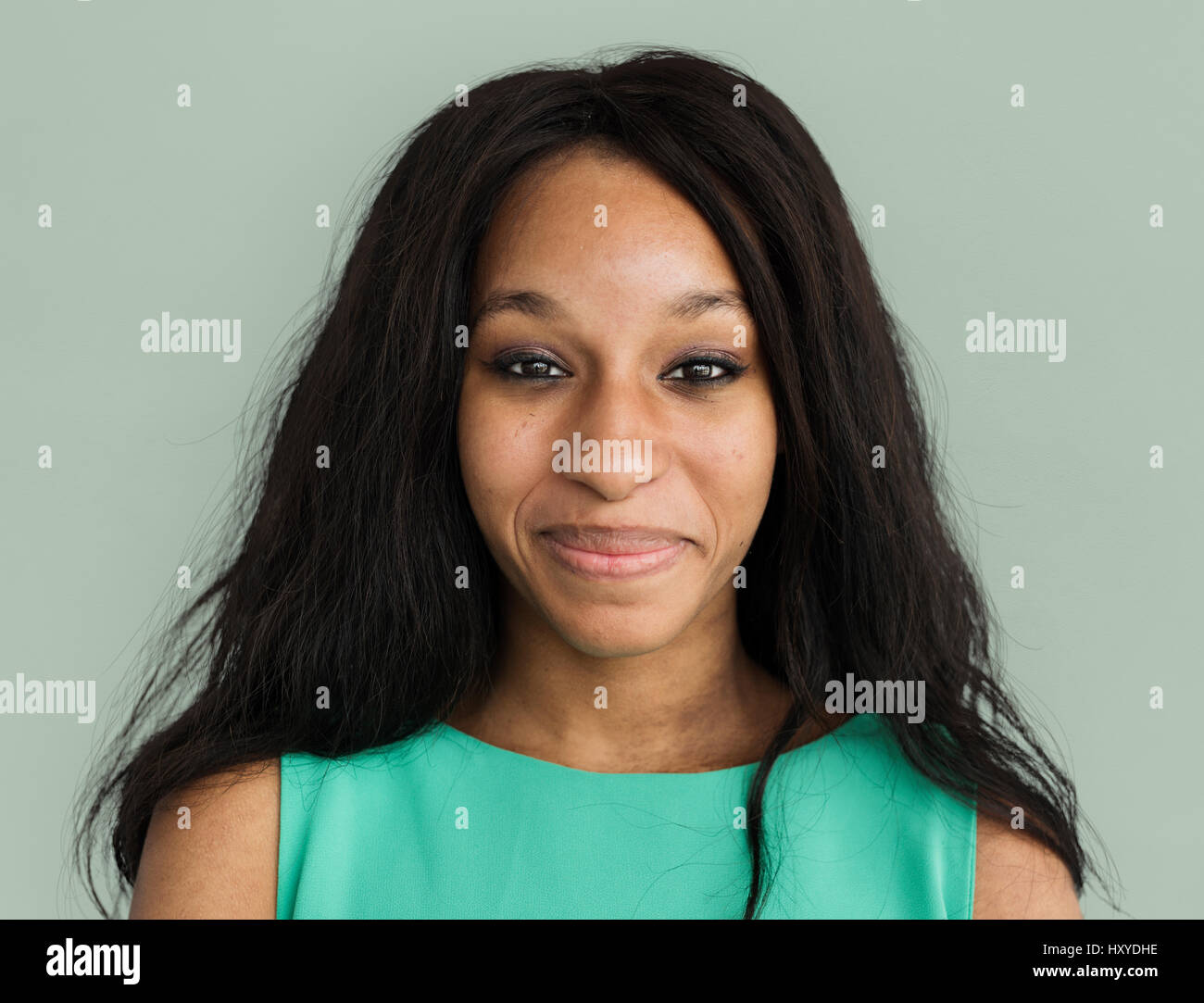 African Descent Woman Smiling Portrait Stock Photo - Alamy