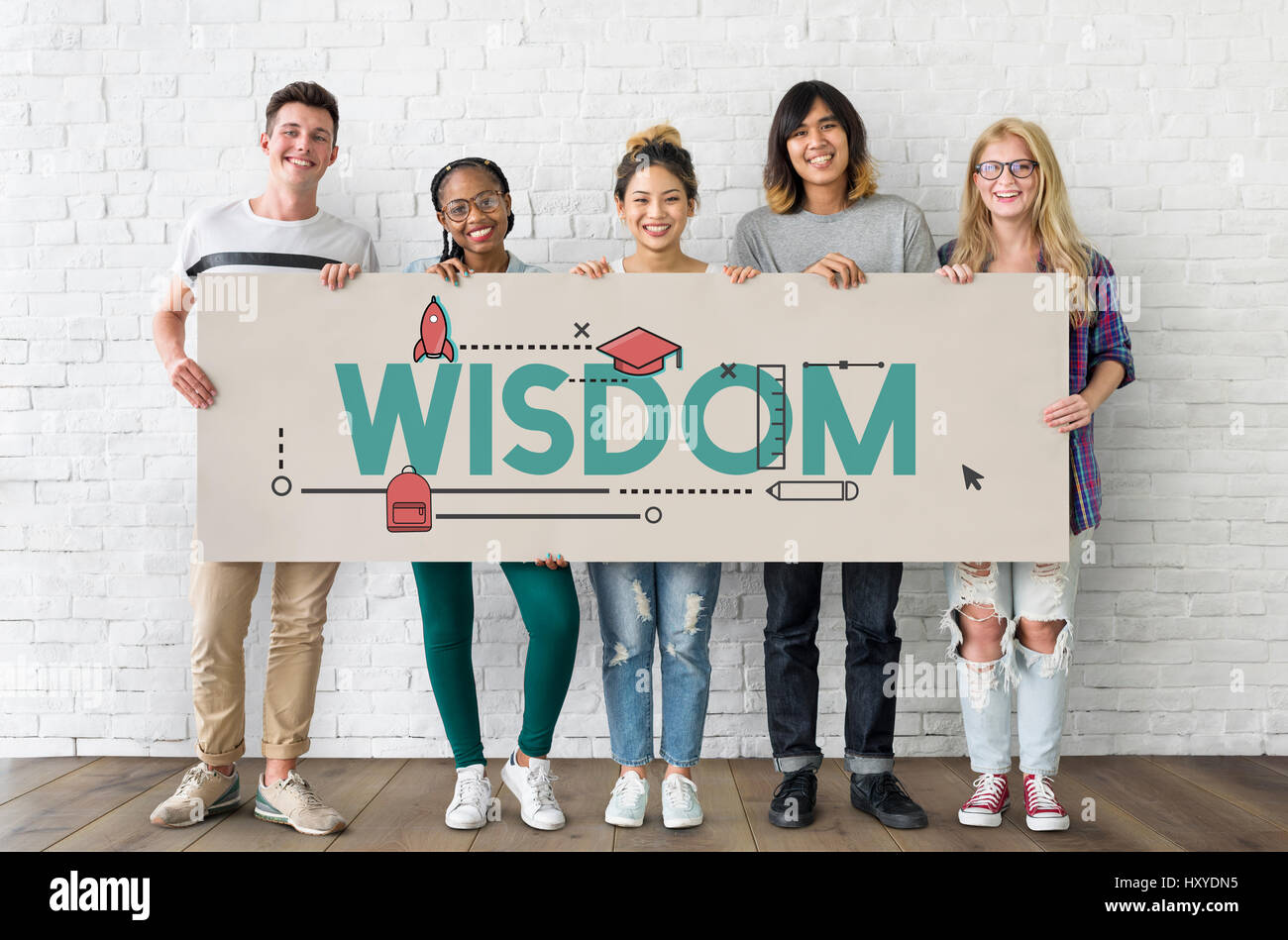 Academics Wisdom Literacy Study Icon Stock Photo - Alamy