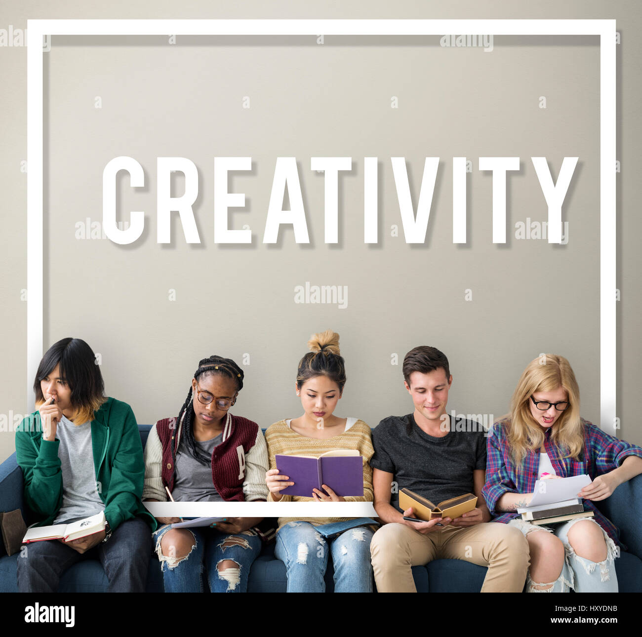 Creativity Together Idea Colorful Project Stock Photo - Alamy