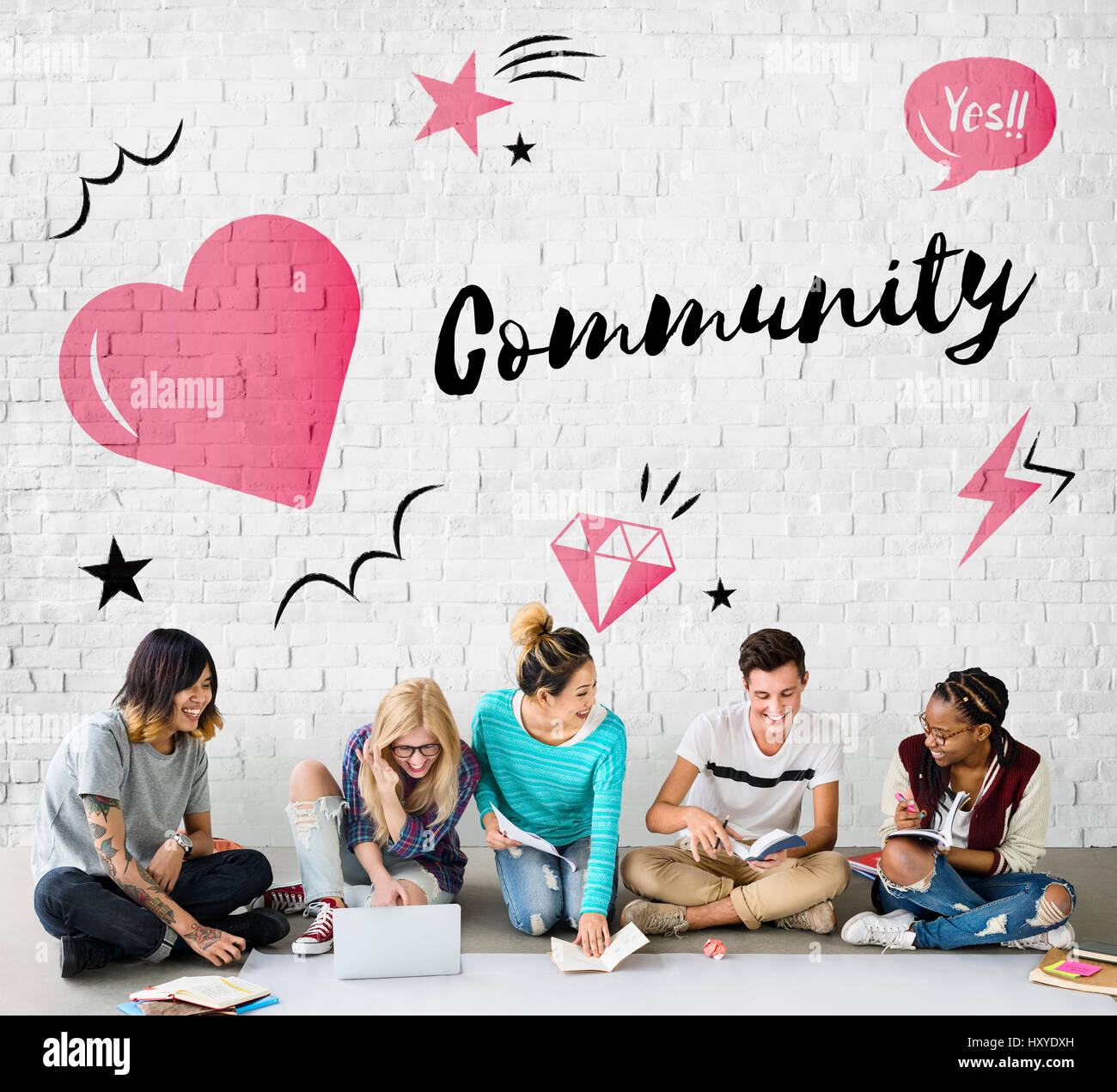 Charity Donation Heart Graphic Concept Stock Photo - Alamy