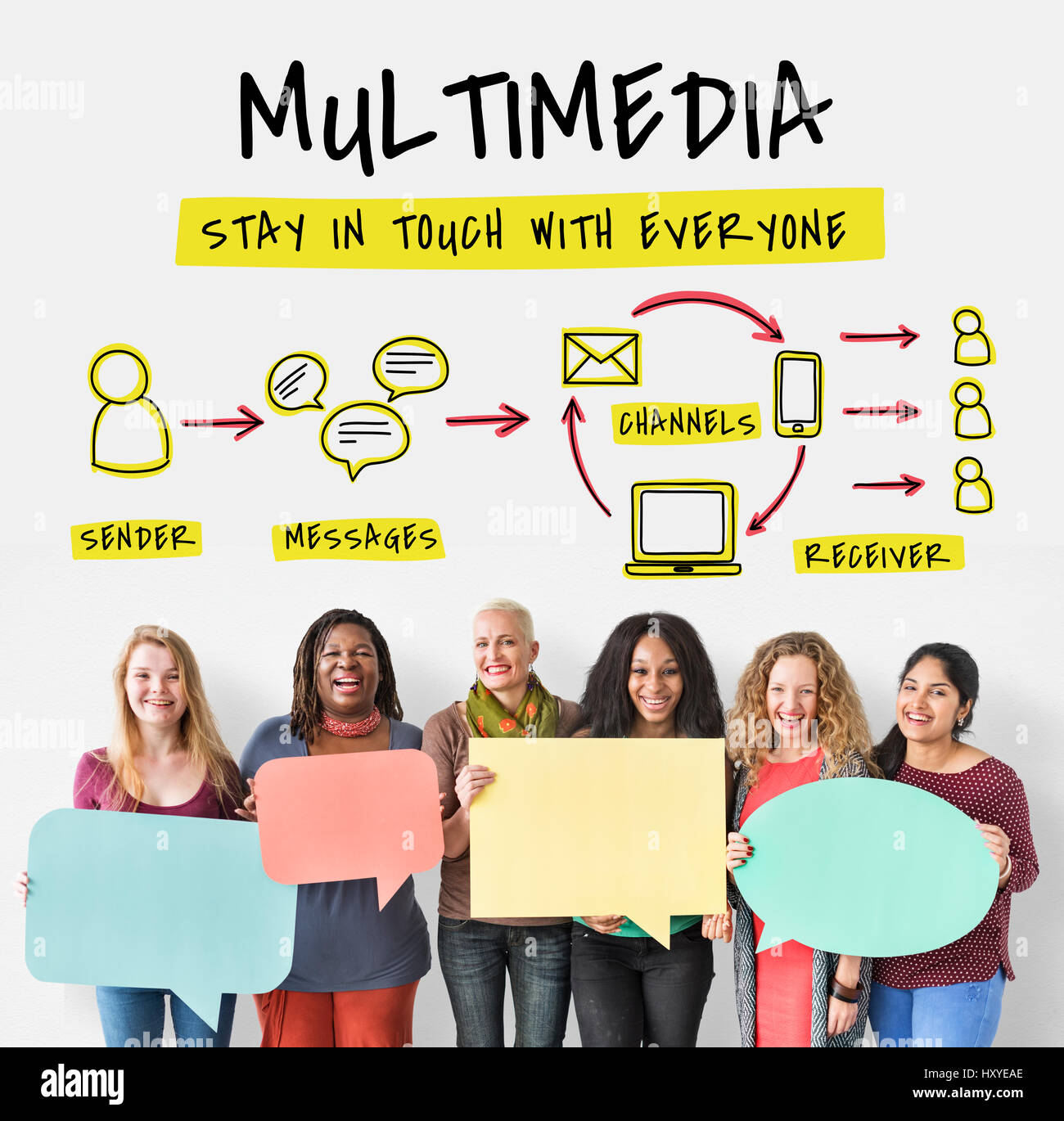 Connection Multimedia Digital Media Stock Photo - Alamy