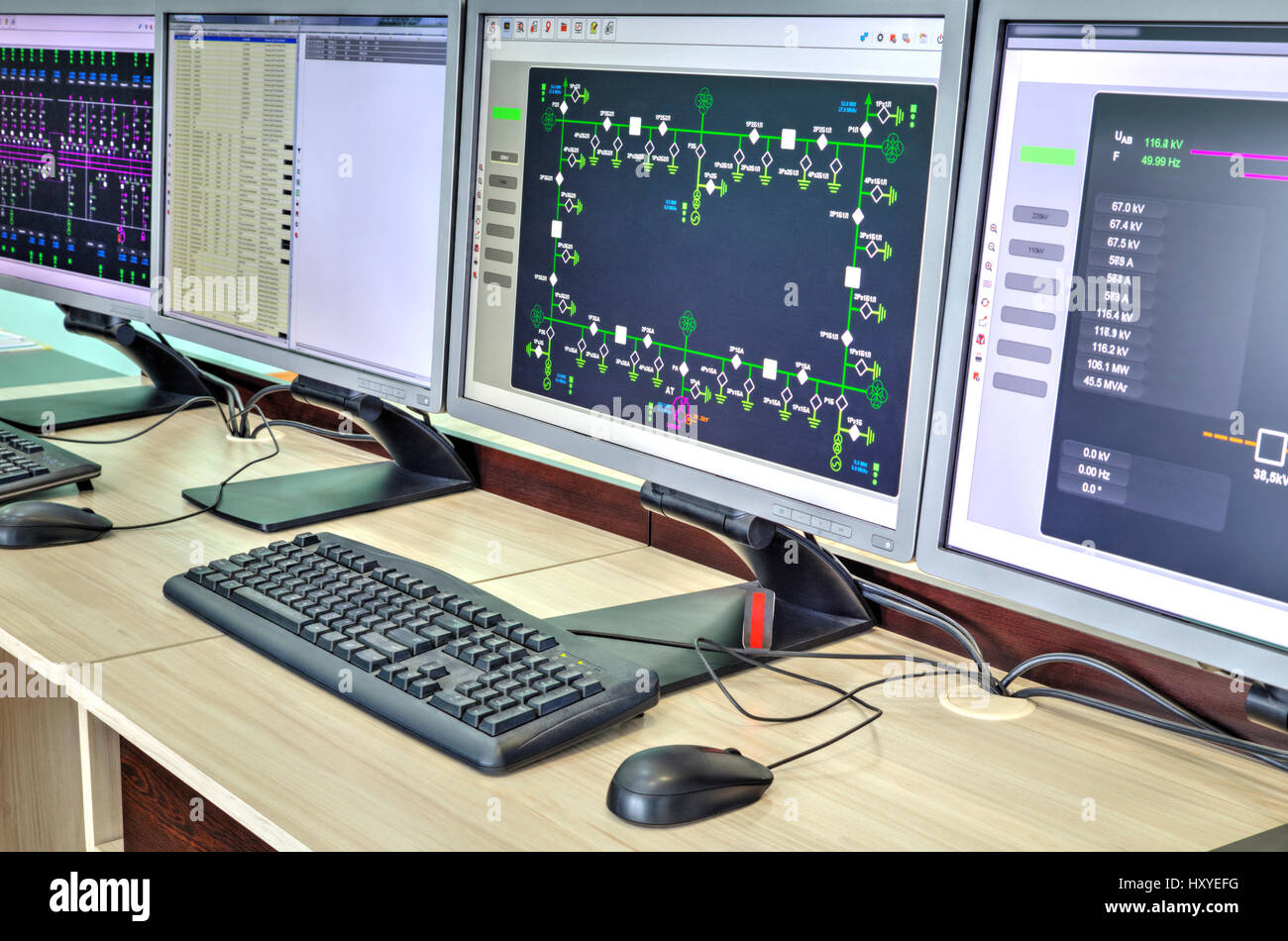 Modern electricity system schematic High Resolution Stock Photography ...